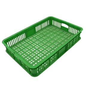 STACKABLE PLASTIC FOOD CRATE 600 X 410 X 110